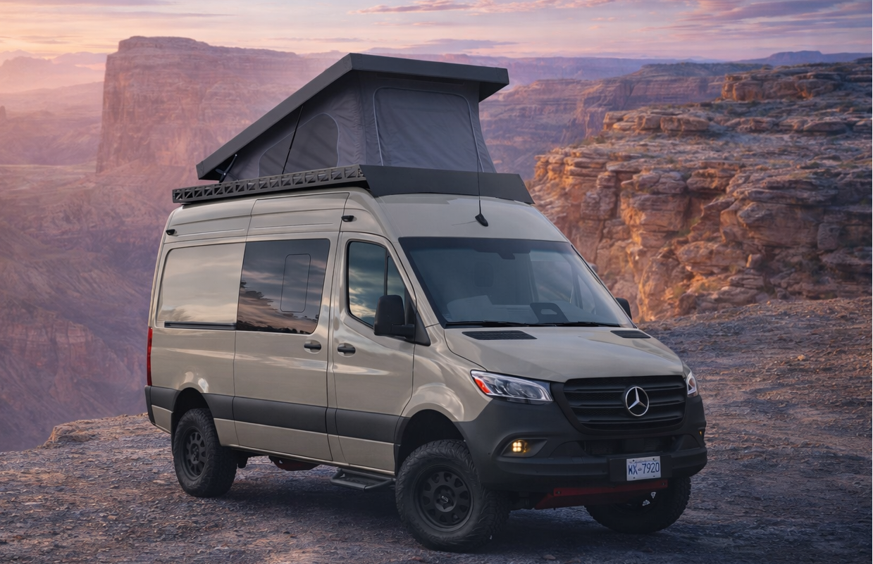 Sprinter Carbon Fiber Roof-Top Tent System – Tec Vanlife